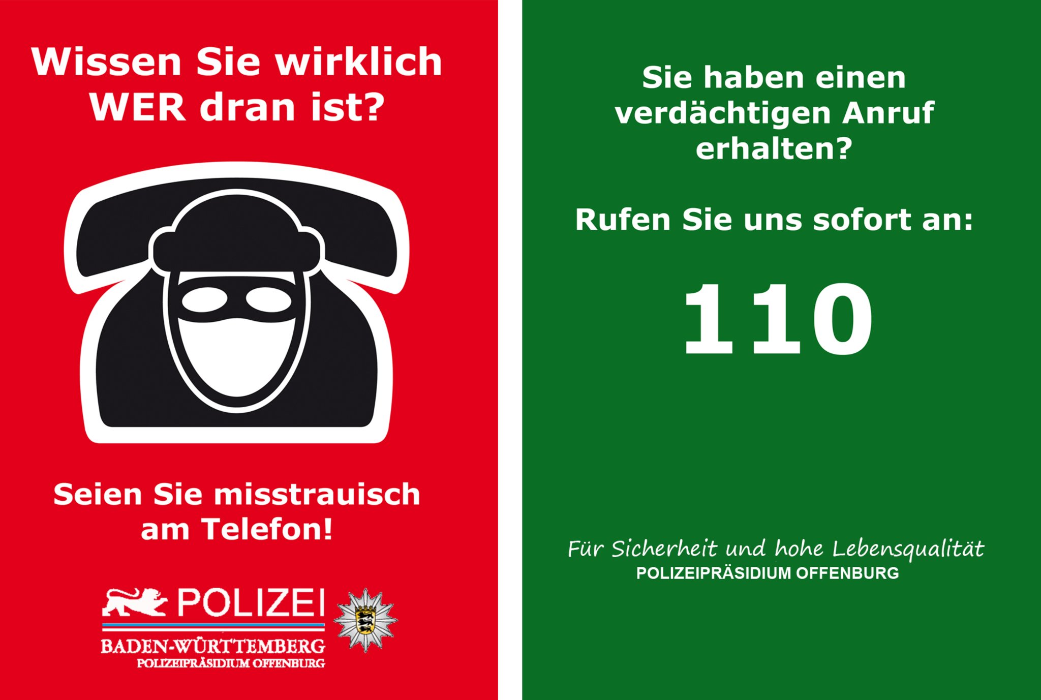 Rote Karte gegen Betrüger am Telefon: Polizei hilft über Notruf 110 ...