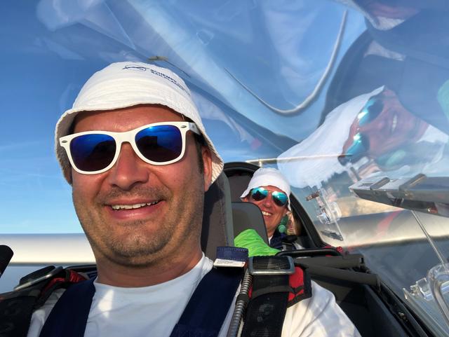 Segelflug zwei Tage bis über 4000 Meter hoch in den imposanten Alpen ...