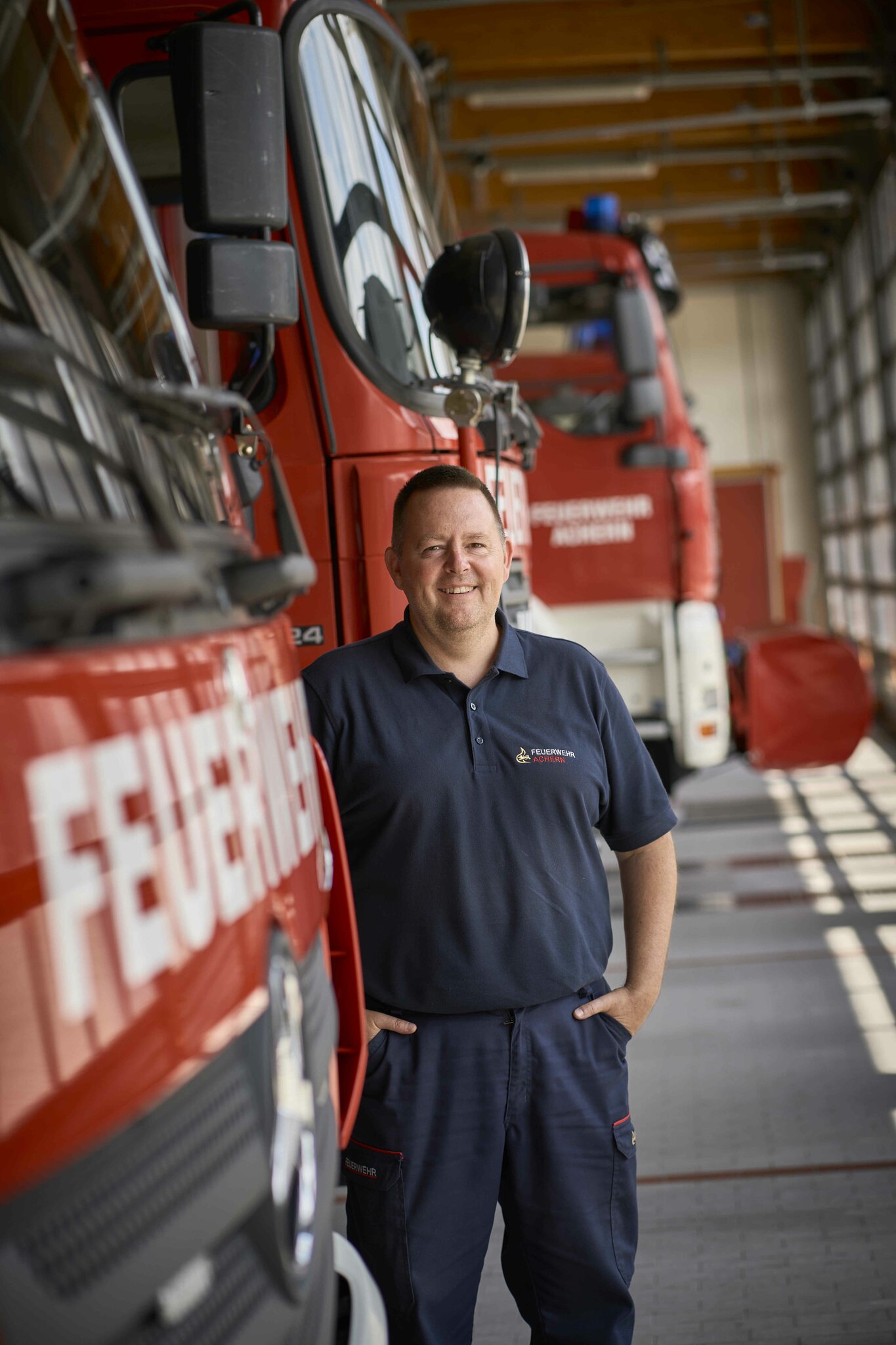 Kommandant Michael Wegel: Schon als Junge von der Feuerwehr begeistert ...