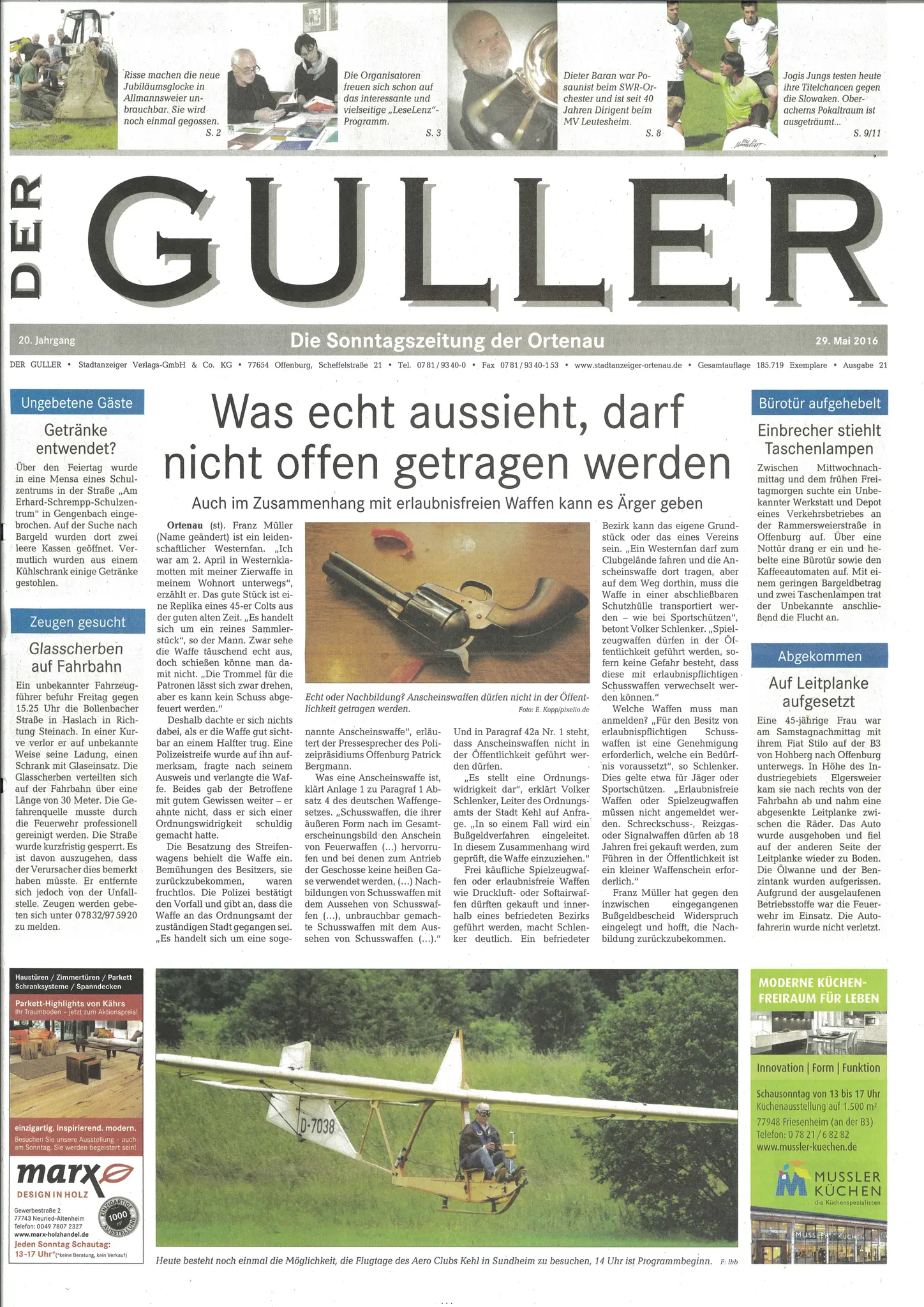 Der Guller vor zehn Jahren: Wie eine Waffenreplika für Ärger sorgte ...