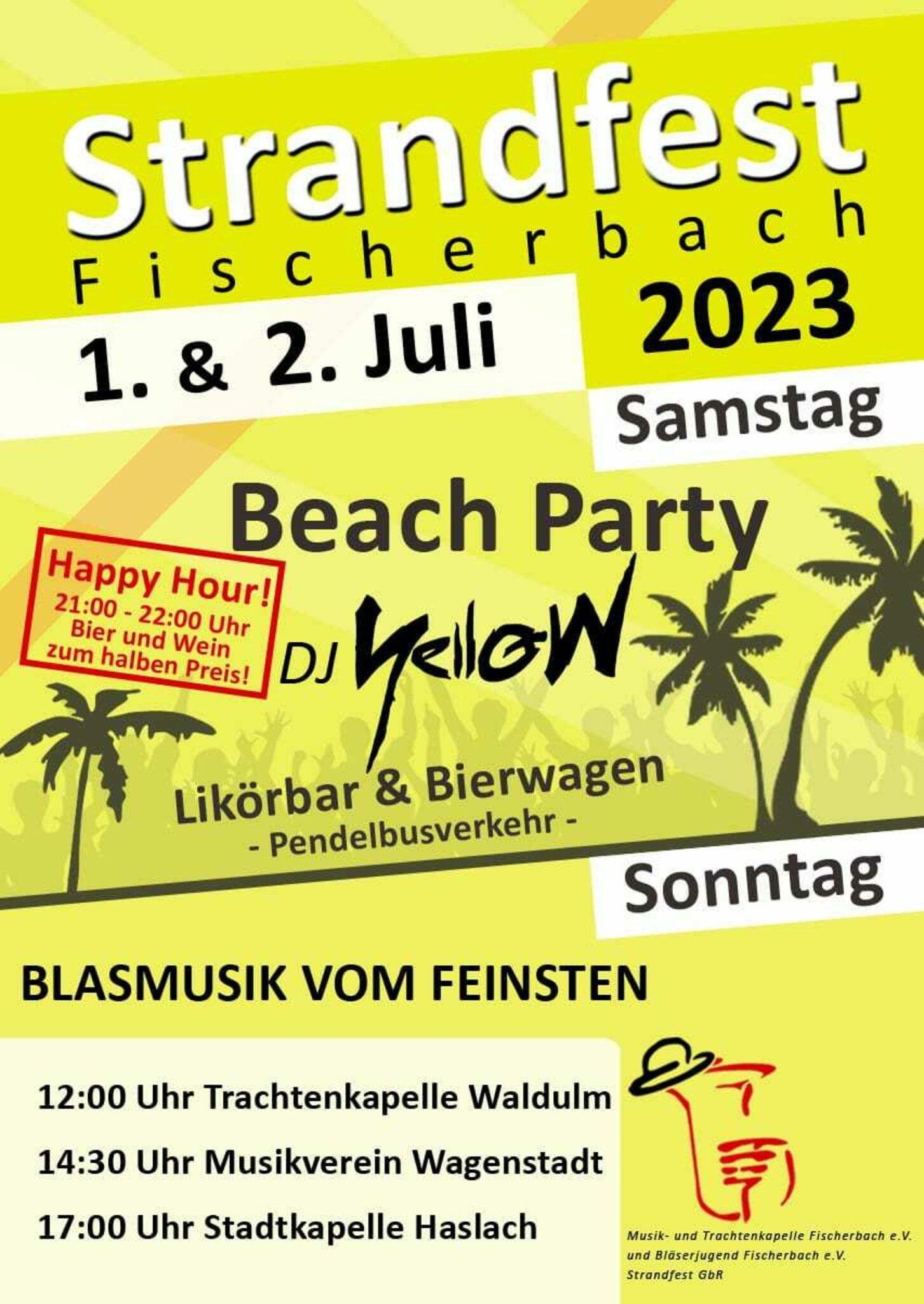 Strandfest Fischerbach | Samstag - Beach Party / DJ YELLOW | Sonntag ...