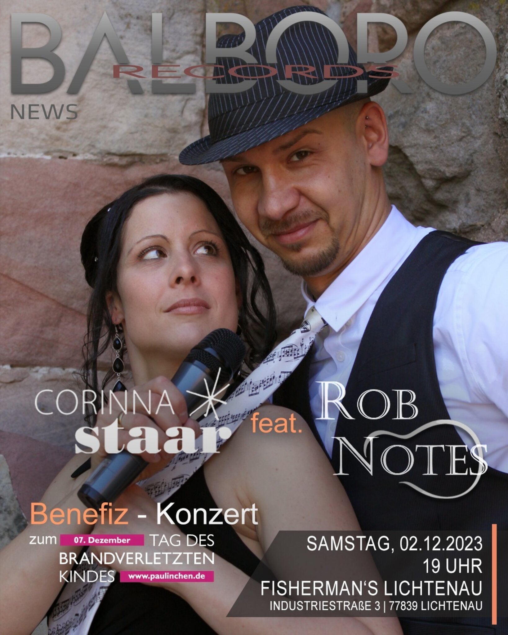 Infoabend & Benefizkonzert mit Corinna Staar und Rob Notes